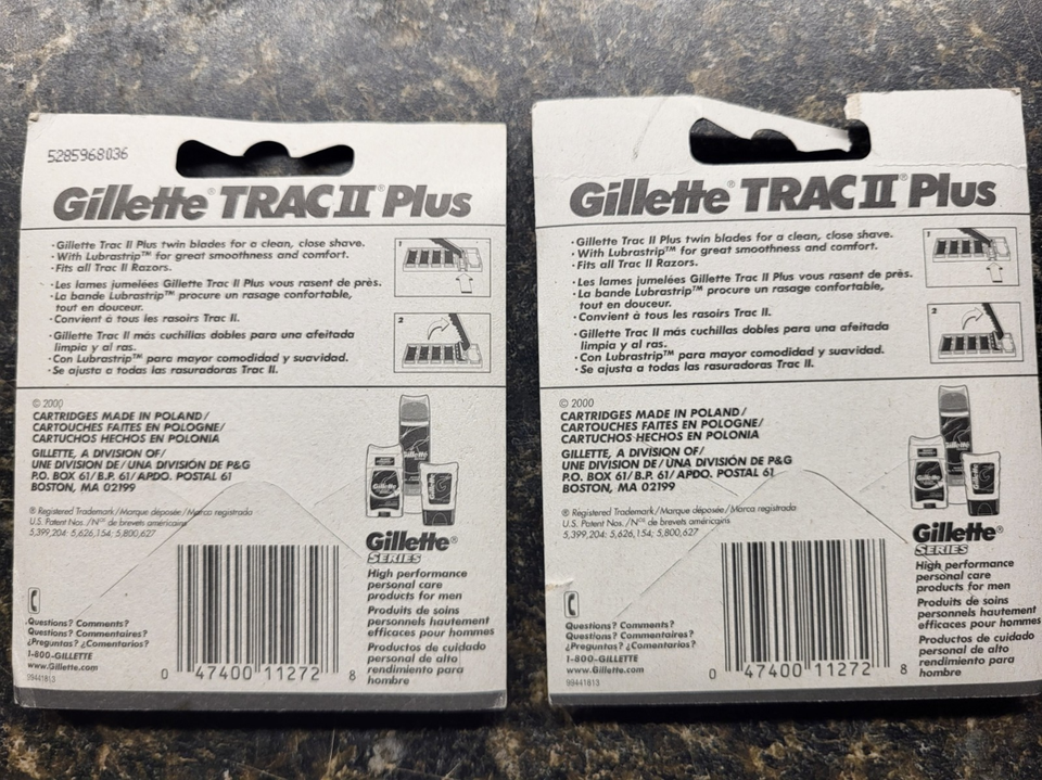 Gillette TRAC II Plus Razor Blade Refill Cartridges - 20 Count | eBay