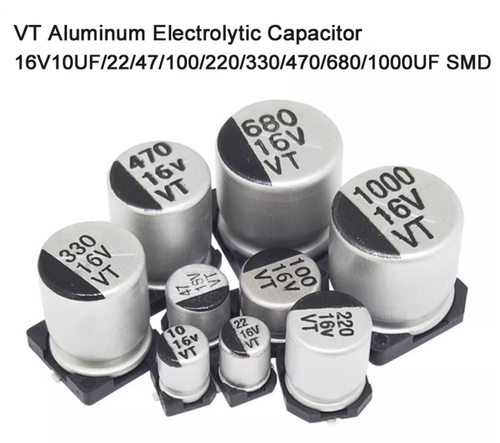 VT Aluminum Electrolytic Capacitor 16V10UF/22/47/100/220/330/470/680 ...