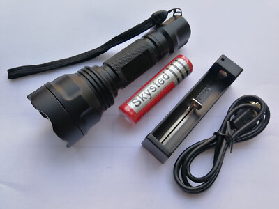Ultra Fire C8 10W 6500K LED 1000Lumen Single Mode Duty Flashlight | eBay