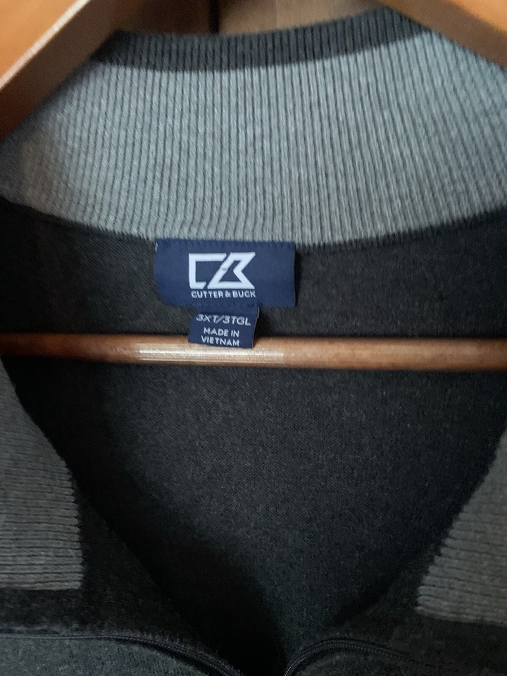 Cutter & Buck Long Sleeve Knit Shirt 1/4 Zip Men’s Size 3XT/3TGL ...