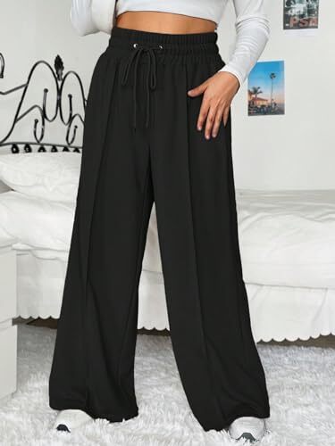 Women's Plus Size Drawstring Waist Sweatpants Long Wide XX-Large Plus ...