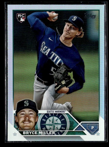 Bryce Miller RC - 2023 Topps Update Rainbow Foil Rookie #US178 Seattle ...