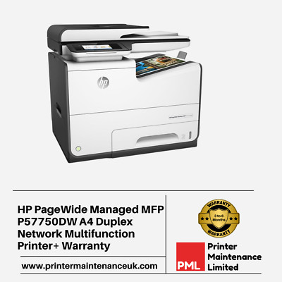 HP PageWide Managed P57750DW A4 Duplex Network Multifunction Printer+ ...