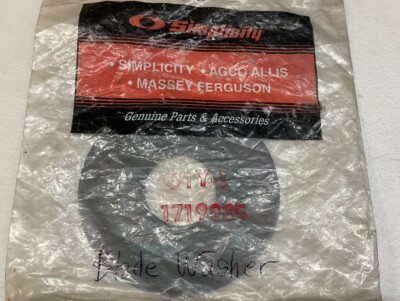 OEM Simplicity 1719985SM deck blade Washer NOS | eBay