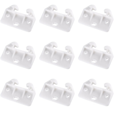 10 Pcs Dresser Drawer Guides Plastic Latch Chest Rails Carril Track | eBay