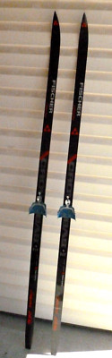 Vintage Fischer Crown Elite w/ 3-Pin Bindings Cross Country Snow Skis ...