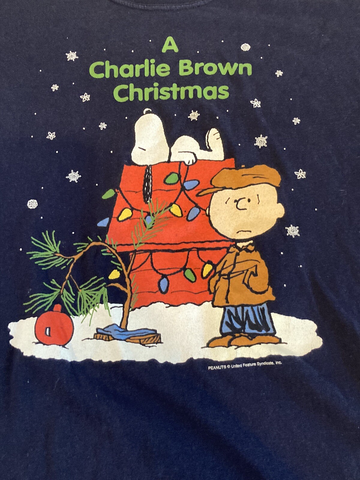 Peanuts “A Charlie Navy Blue Christmas” Snoopy T Shir… - Gem