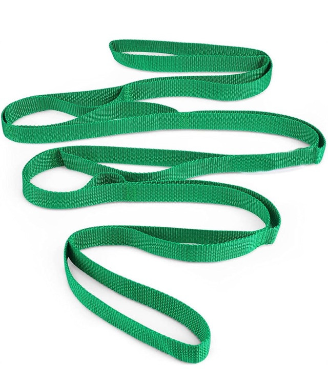Stretching Strap, 10 Loop Non-Elastic Yoga Strap for Exercise & Therapy ...