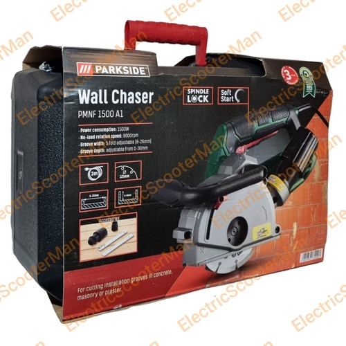 Parkside 1500W Wall Chaser Double Grinder Slotter Ø125mm Diamond ...