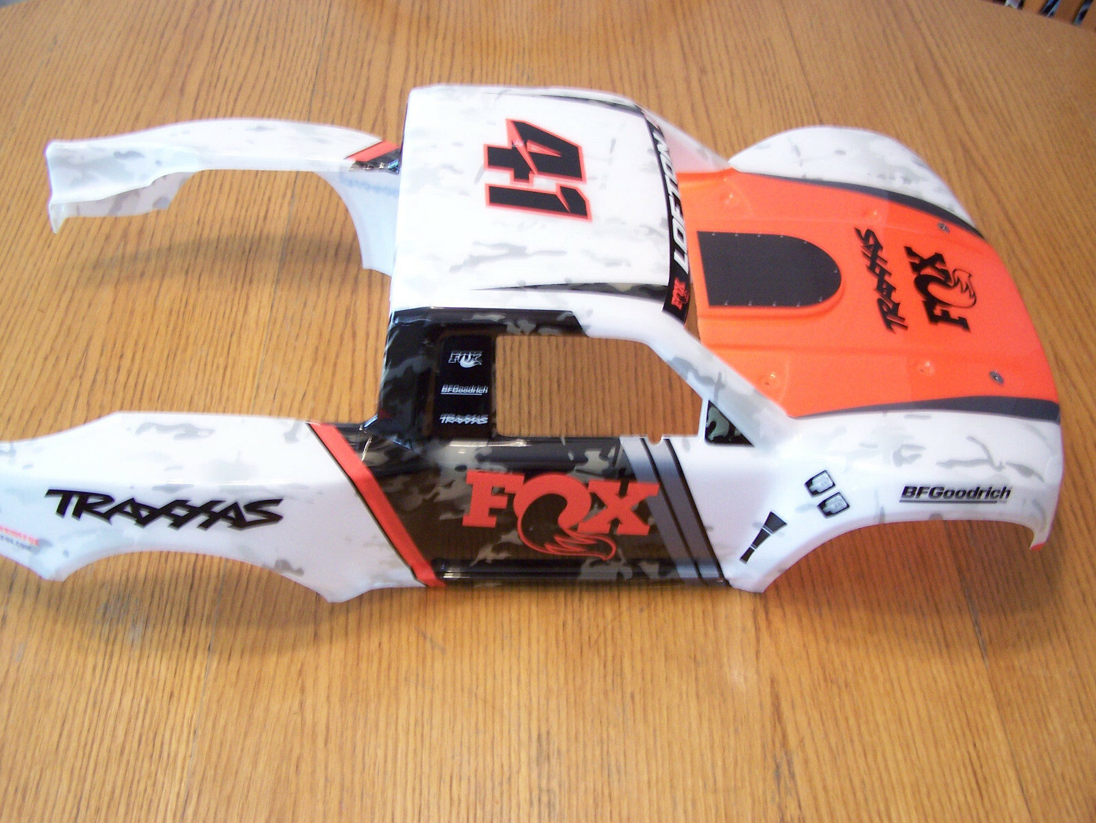 Fits Traxxas Unlimited Desert Racer UDR Fox Edition Orange White Body ...