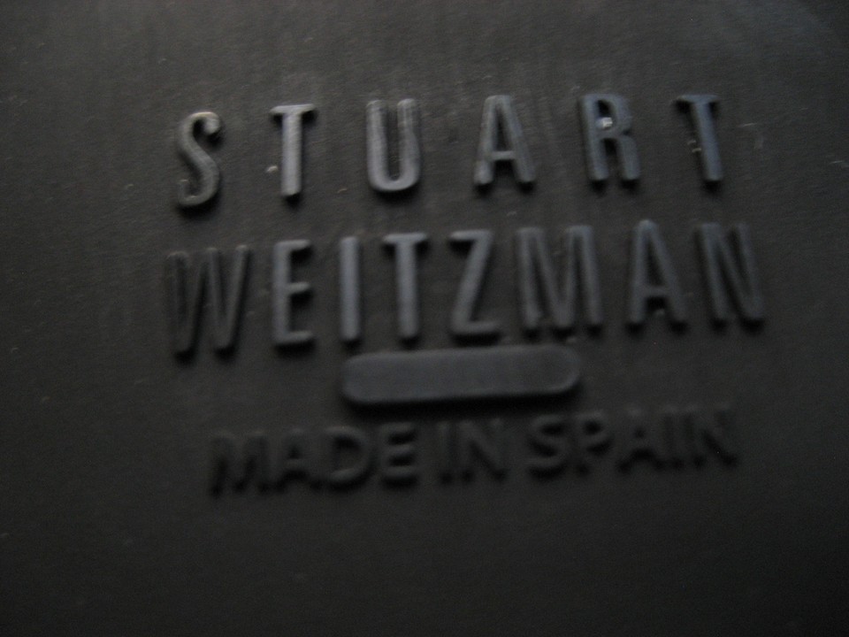 NW AUTH STUART WEITZMAN HIGHLAND OVER KNEE BOOT BLK SUEDE LEAT SZ"8"1 ...