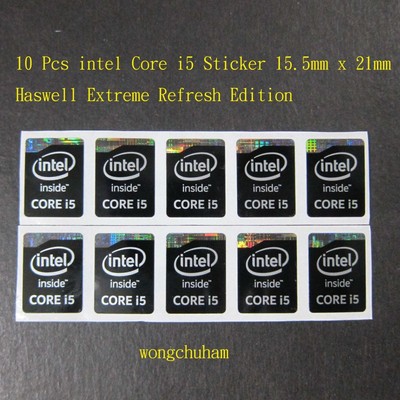 Intel Core i5 Sticker Haswell Extreme Refresh Edition 15.5mm x 21mm ...