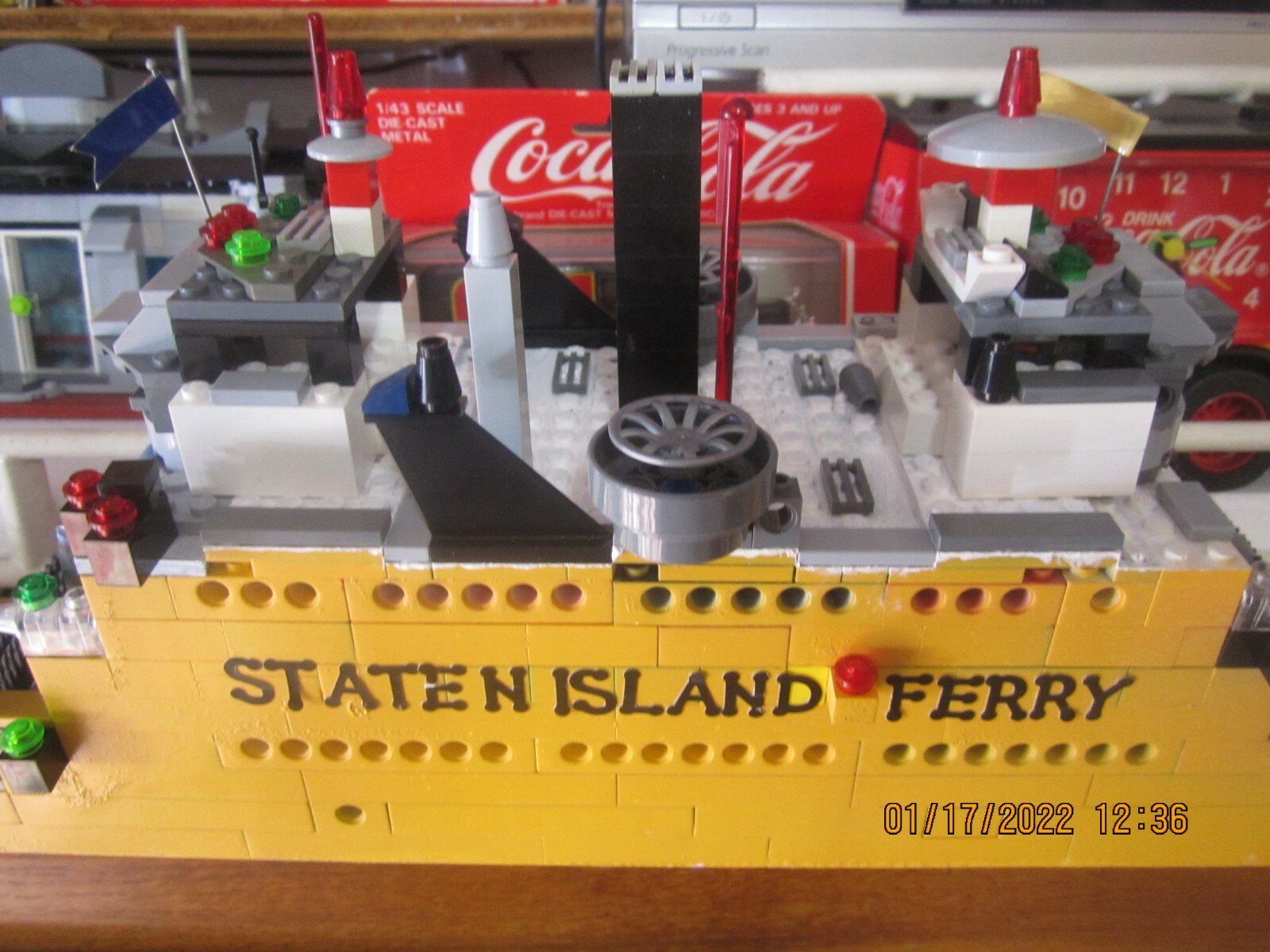 Lego Custom Built Staten Island Ferry Boat Model 14" Handcrafted 1 of a ...