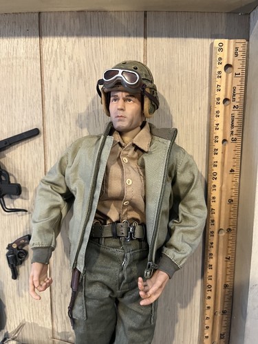 1/6 scale US TANK COMMANDER CREWMAN WWII 12” FIGURE BBI DID DRAGON ...