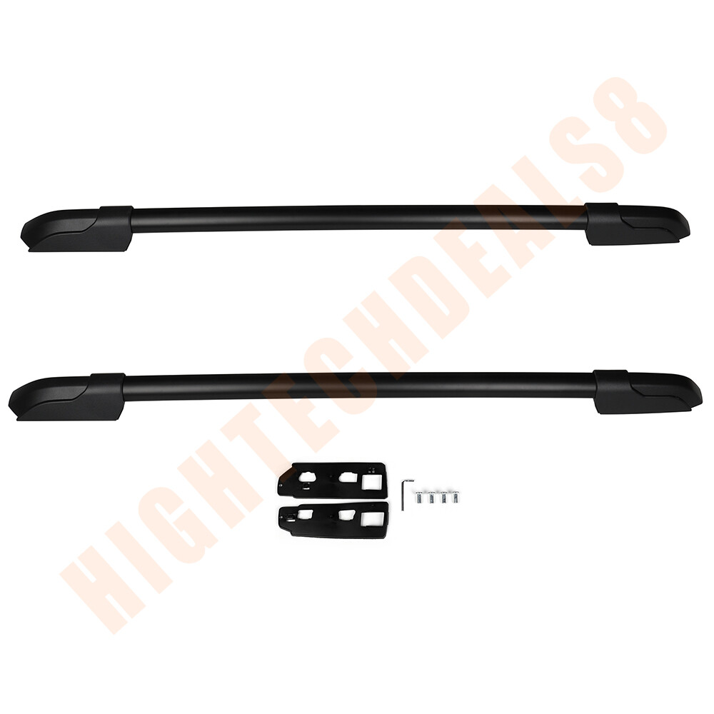 4Pcs Roof Rack Side Rails & Cross Bars for Honda Pilot 2009-2015 Black ...