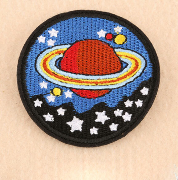 3Pcs Planet Embroidery Sticker Clothing Hat Saturn Badges Iron on Cloth ...
