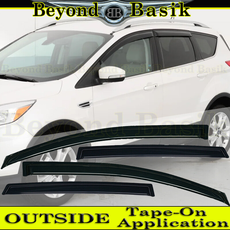 2013 2014 2015 2016 2017 2018 2019 Ford Escape SMOKE Door Vent Visors ...