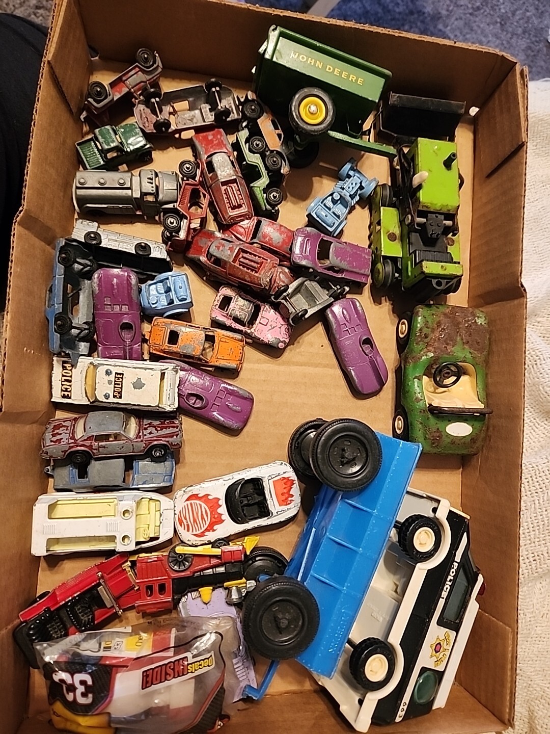 Vintage Cars, Trucks, Farm Lot: John Deere, Tonka, Buddy, Lego ...