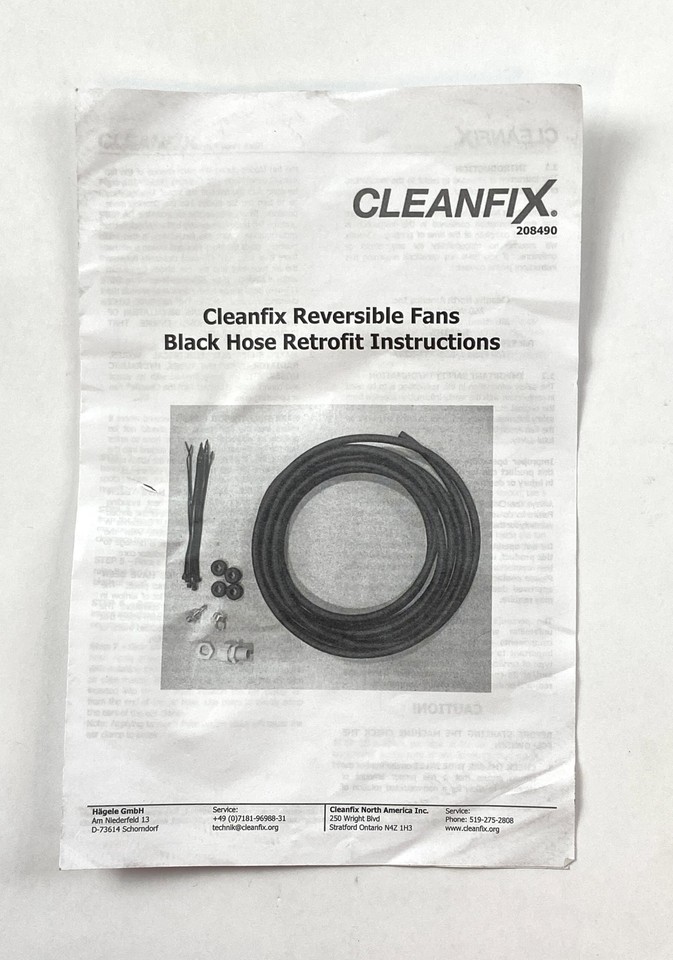 Cleanfix Rocker Switch and Pneumatic Line Kit 20 ft 100871/ 209522 | eBay