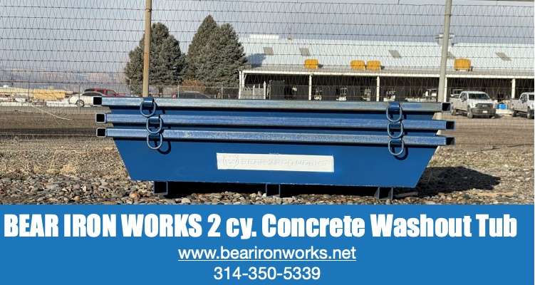 Concrete Washout Pan / Tub, 2 Cubic Yards, 400 Gallon CDOT Pre-Approved ...