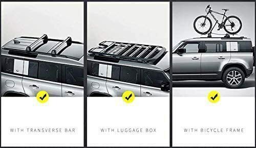 Roof Rail Rack Side Rail Bar Fits for Land Rover Defender L851 4D 110 ...