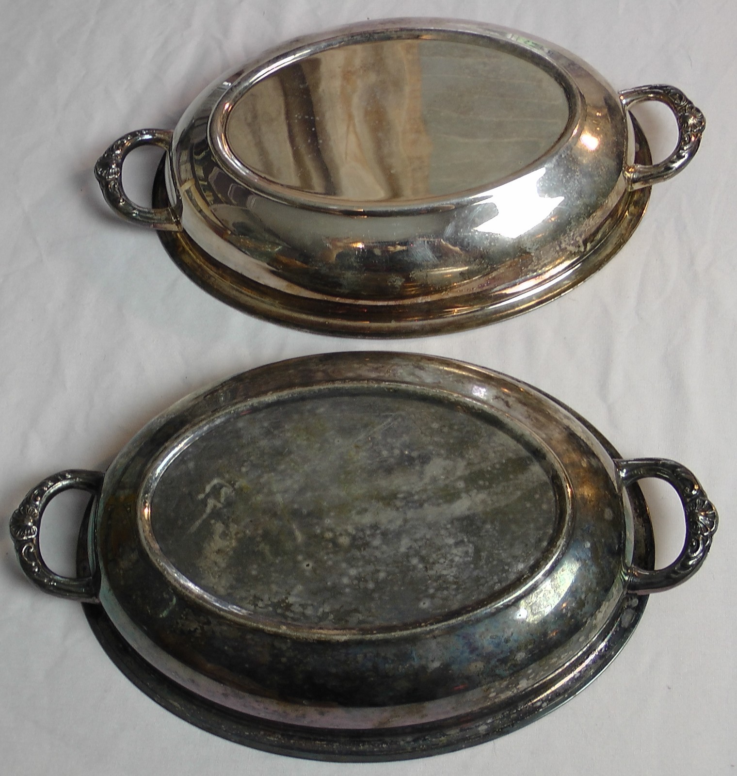 Antique Church Offering Trays, Silver plated, Oval, set of 2 | eBay