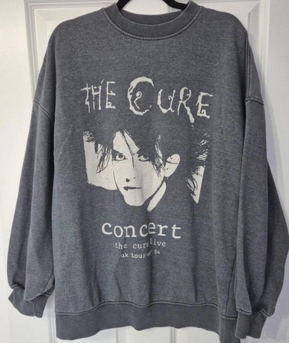 The Cure Jumper Indie Rock Goth Band Merch Sweatshirt Sweater Size S ...