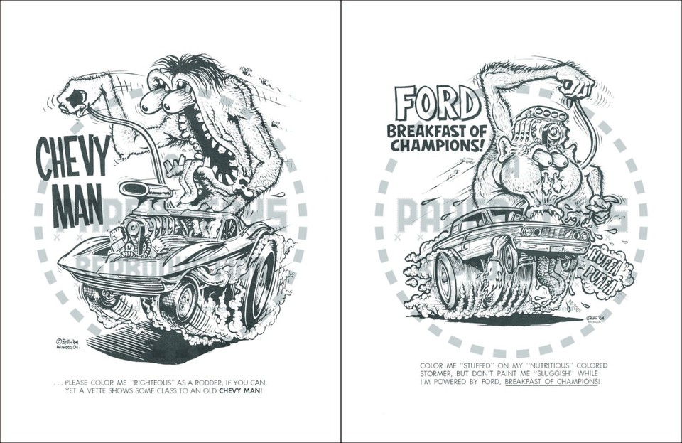 ED "BIG DADDY" ROTH MONSTER COLORING BOOK - VINTAGE REPRINT WITH BONUS ...