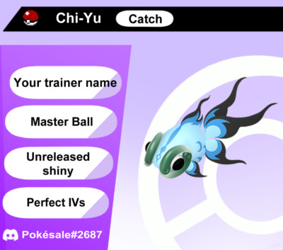 Official Shiny Chi-Yu 6 IV for Scarlet / Violet | eBay
