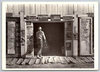 Postcard Continental Photo by Russell Lee 1940 Bus Stop Arizona New ...