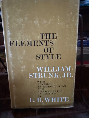 The Elements of Style by William Strunk Jr & E.B. White HCDJ 1959 1st ...