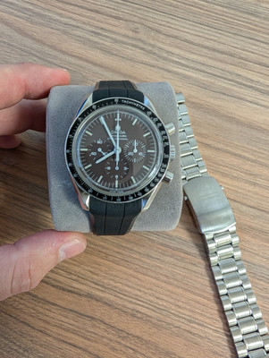 Omega Speedmaster Moonwatch Chocolate Dial Stainless Steel 42mm Manual ...