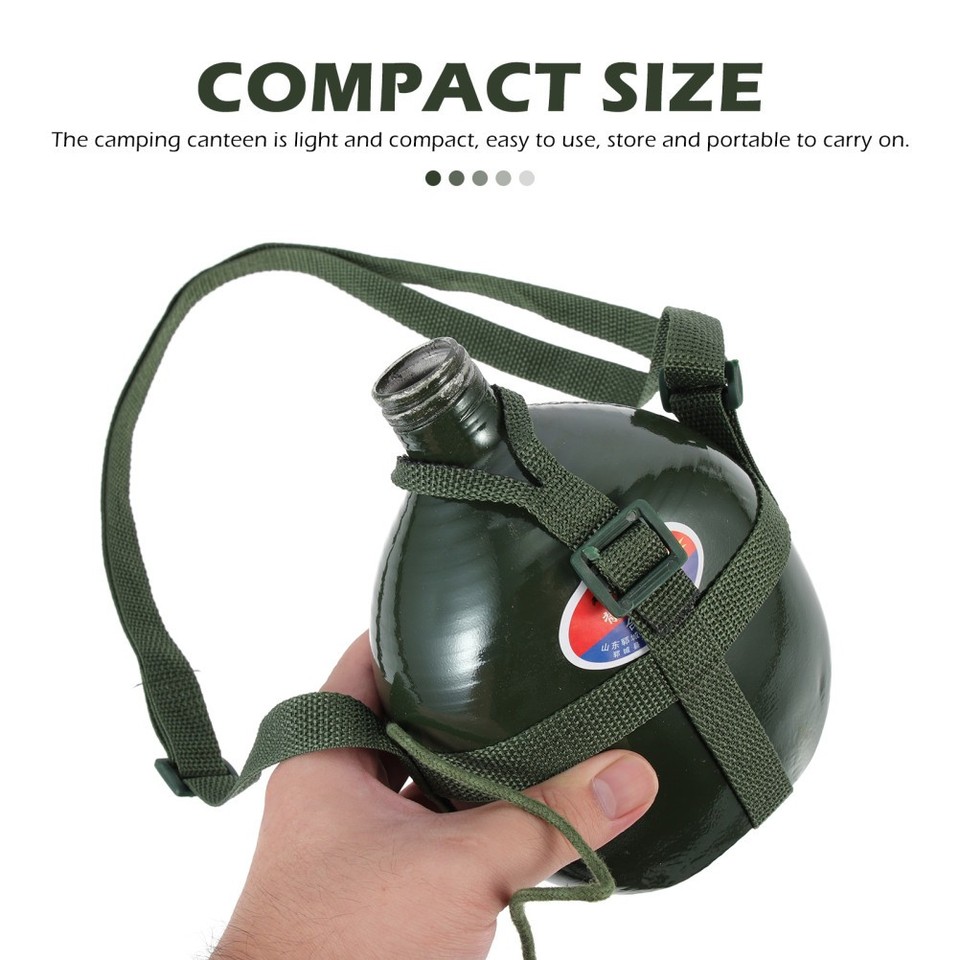 Wear Resistant Camping Water Bottle Military Canteen Outdoor Hiking ...