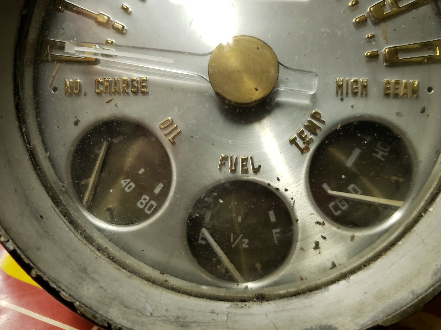 Vintage 1950 Nash Uniscope Speedometer & Gauges Instrument Cluster used ...
