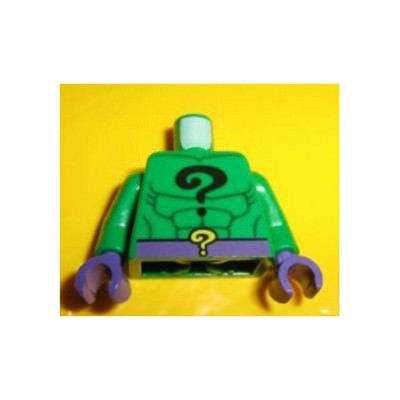 LEGO Minifig Torso, Question Mark on Chest & Yellow Question Mark on ...