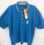 Mens Polo Shirt 2XL Atlantic Blue Short Sleeve Cotton Poly Franky Max ...
