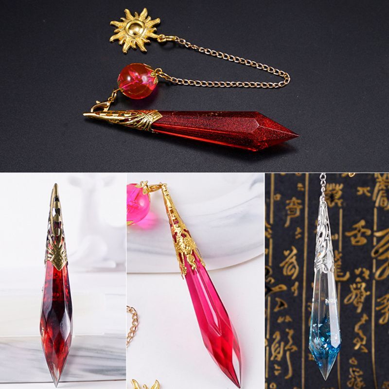 1 Set Crystal Epoxy Resin Mold Pendulum Casting Silicone Making Too | eBay