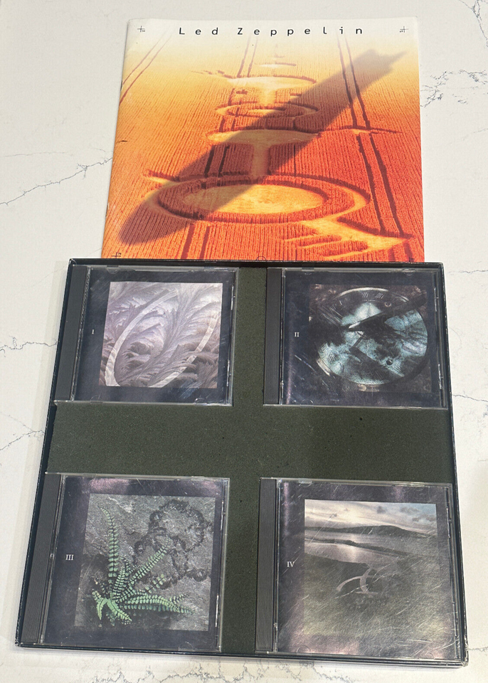 Led Zeppelin "Led Zeppelin" 4 CD Box Set With Book Insert- Rip on Box ...