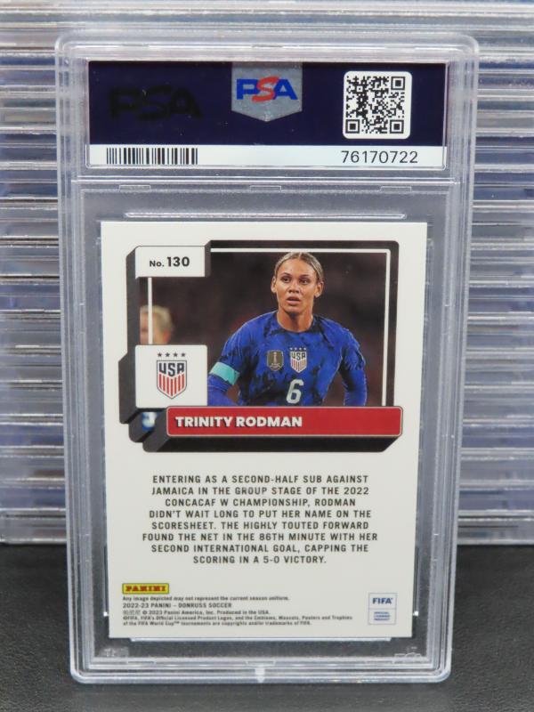 2022-23 Panini Donruss FIFA Trinity Rodman Optic #130 PSA 10 USA | eBay