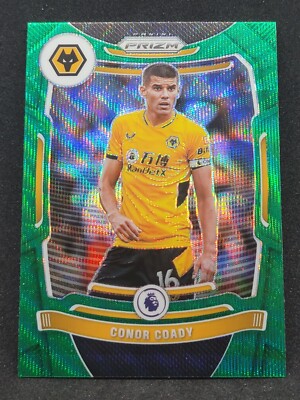 2021-22 Panini Prizm Premier League Green Wave Prizm Conor Coady #48 ...
