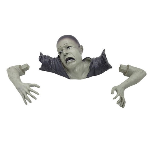 Halloween Crawling Zombie Horror Props Outdoor Garden Statue Graveyard ...
