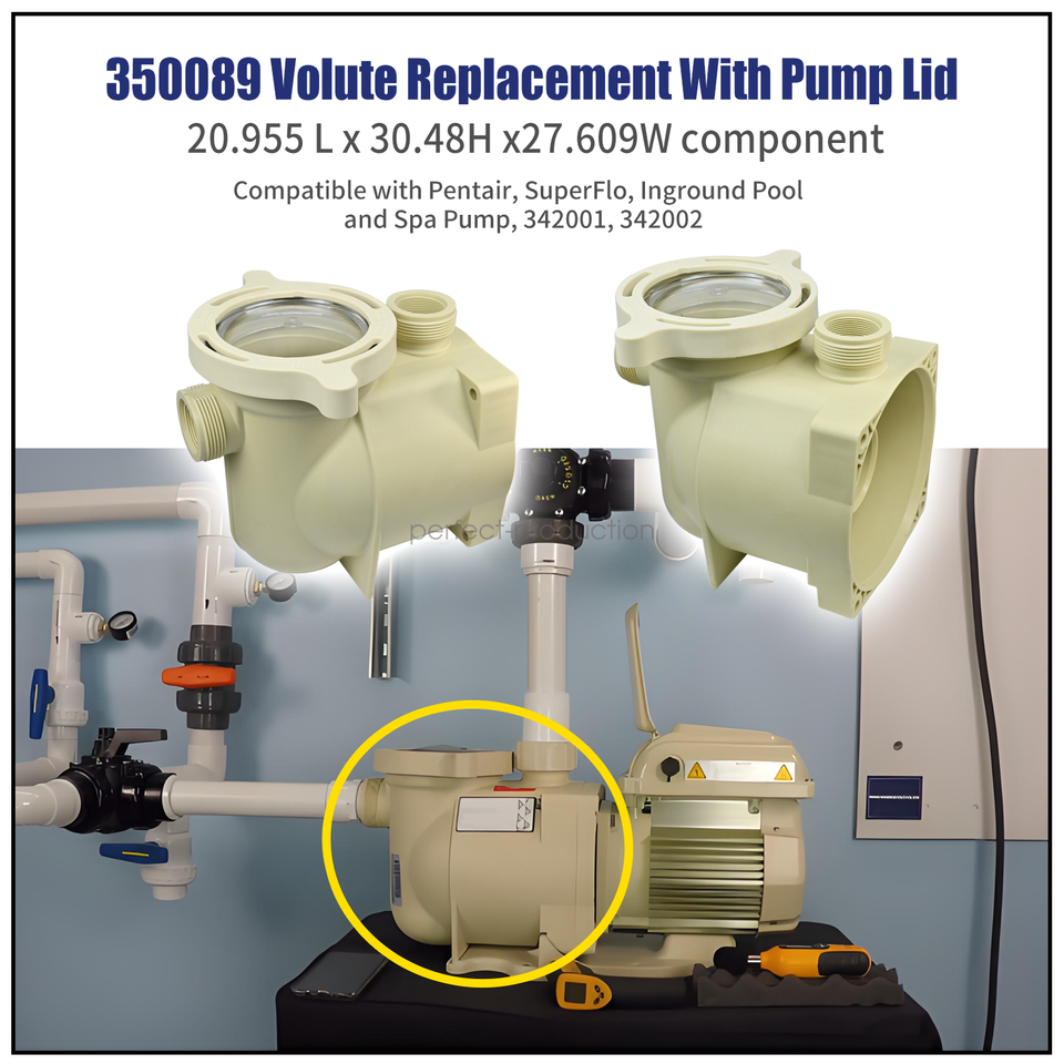 350089 350090 350091 Fit Pentair SuperFlo Inground Pool&Spa Pump Volute With Lid | eBay