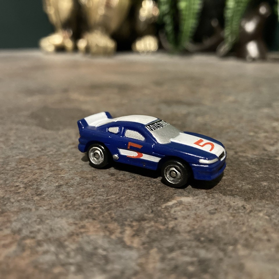 💥Micro Machines Ford Mustang Stock Car #5 Blue White | eBay UK