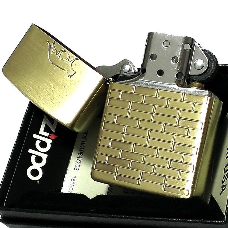 ZIPPO Lighter cute cat ZIPPO cat brick cat cute stylish brass antique ...