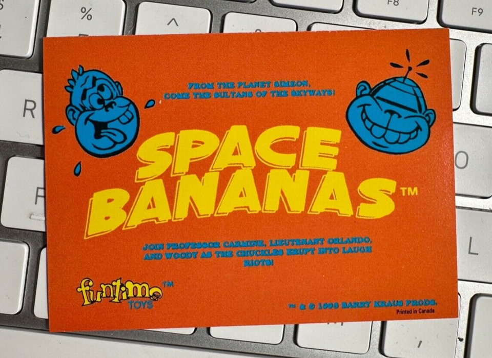 1993 Barry Kraus Funtime Toys Space Bananas Foil Promo Card m/nm cond ...