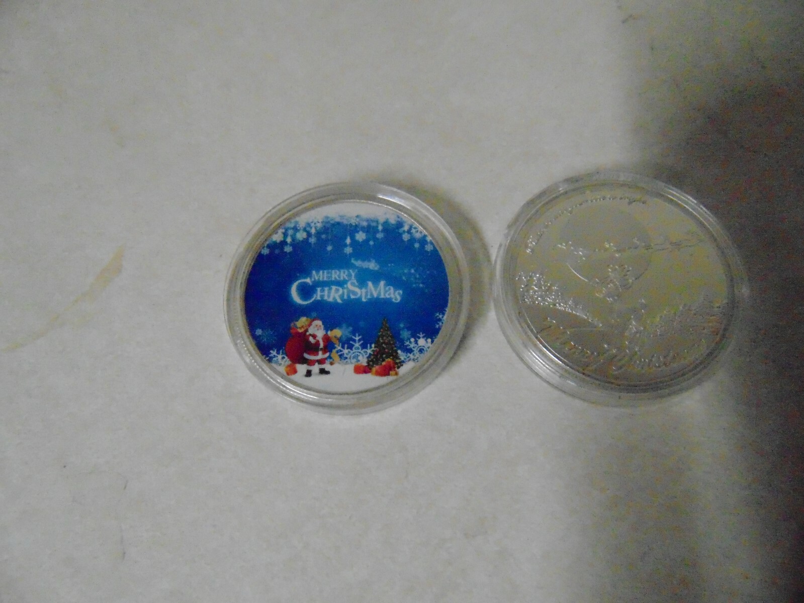 CHALLENGE COIN RUDOLPH MERRY CHRISTMAS SILVER COLOR AND COLORED | eBay