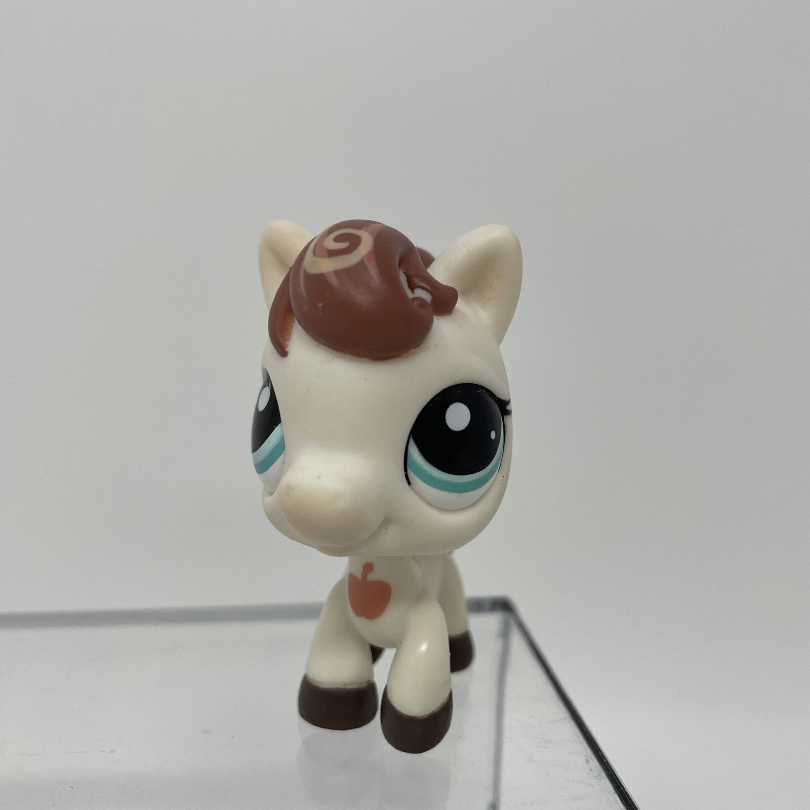 LPS Littlest Pet Shop 1616 Horse Apple Chest Teal Dot Eyes | eBay