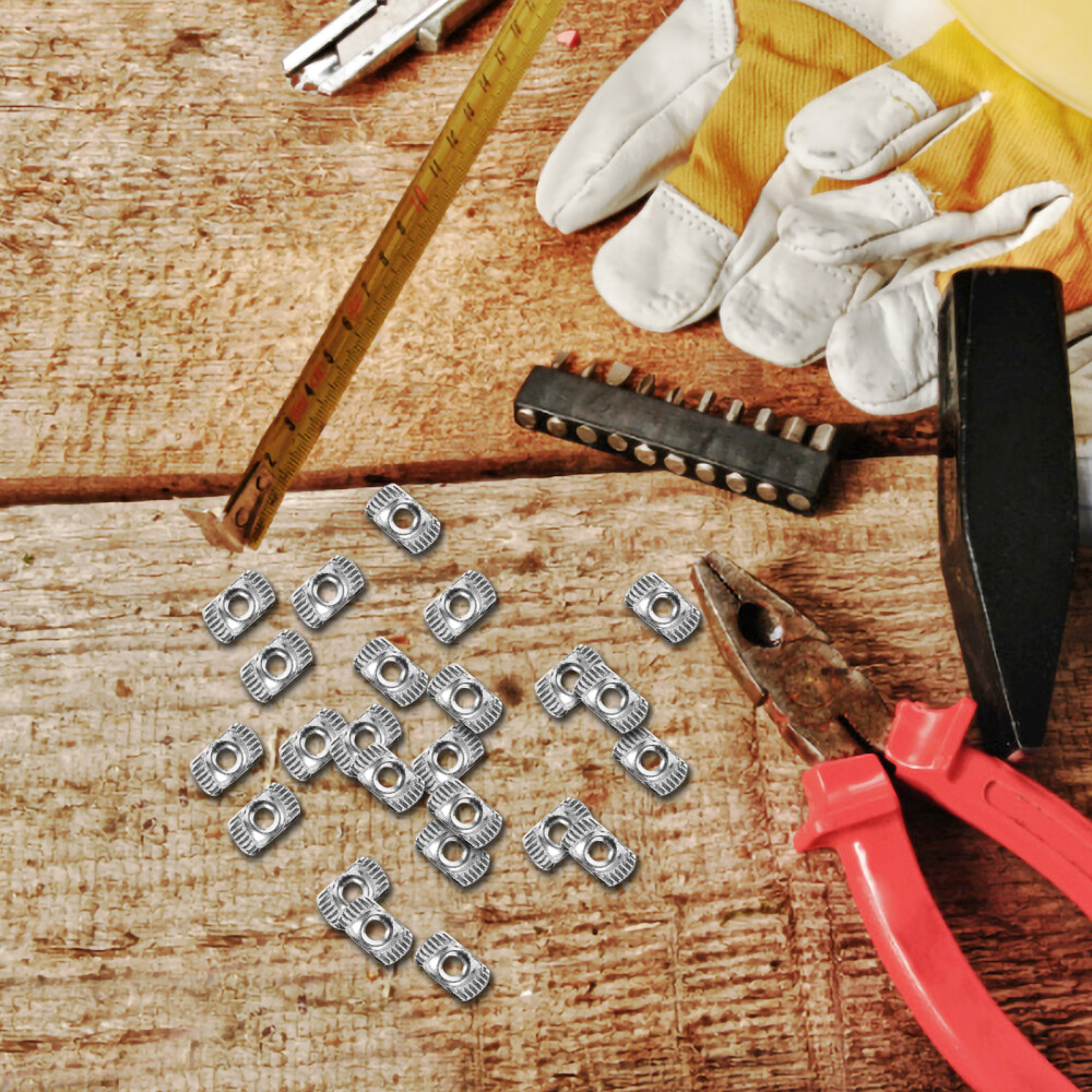 Europäische T-Mutter - M8, T-Nutensteinbefestigung, 50 Stück, Schneller ...