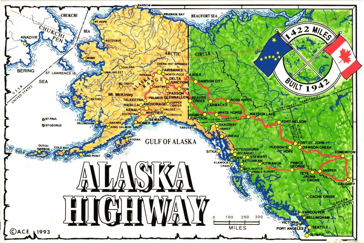 Anchorage Alaska Highway Map