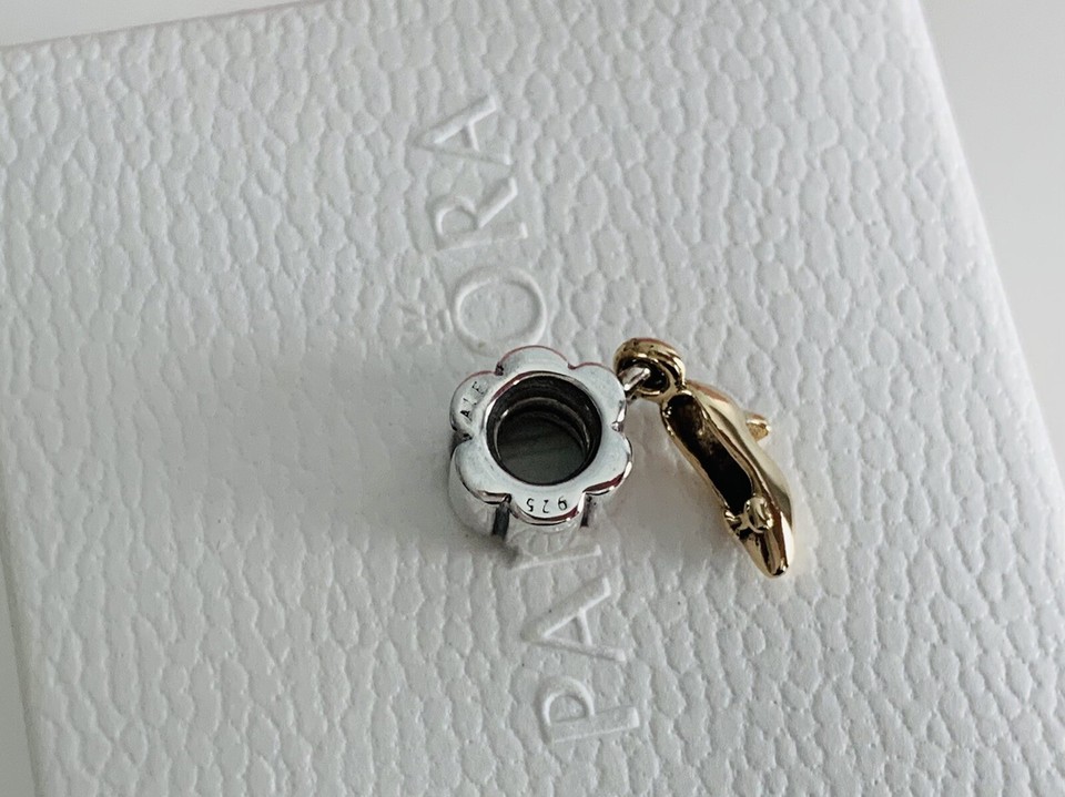 Pandora Sterling Silver&14k Gold Dangle Stiletto High Heel Bead 790349 ...